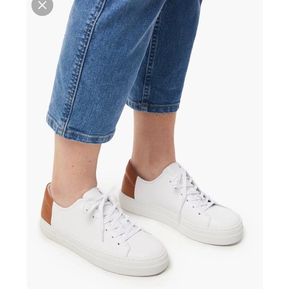 Shoes | Able White Cognac Emmy Platform Sneakers | Poshmark